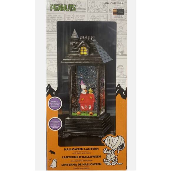 Peanuts | Holiday | Haunted Peanuts Lantern Snoopy Woodstock Glitter ...